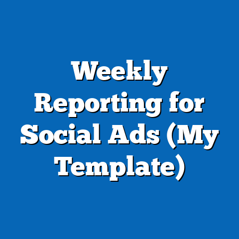 Weekly Reporting for Social Ads (My Template)